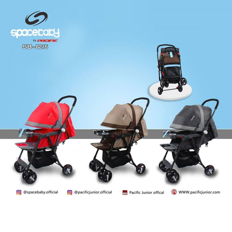 BABY STROLLER SPACEBABY SB-6215 (REVERSIBLE STIR) - Pacific Junior