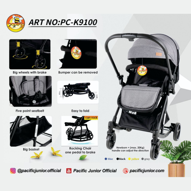 BABY STROLLER PACIFIC JR PC-K9100 - Pacific Junior