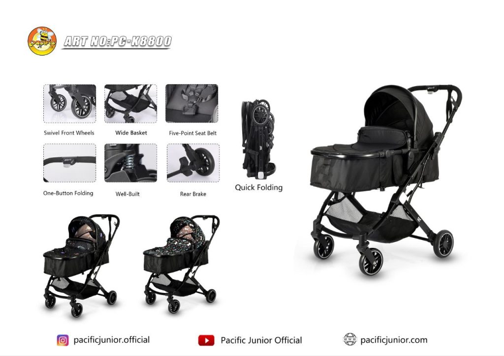 BABY STROLLER PACIFIC JR PC-K8800 - Pacific Junior