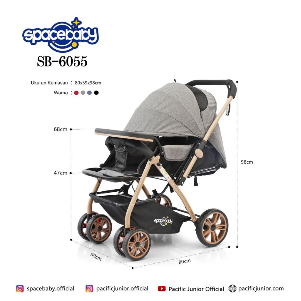 BABY STROLLER SPACEBABY SB-6055 - Pacific Junior